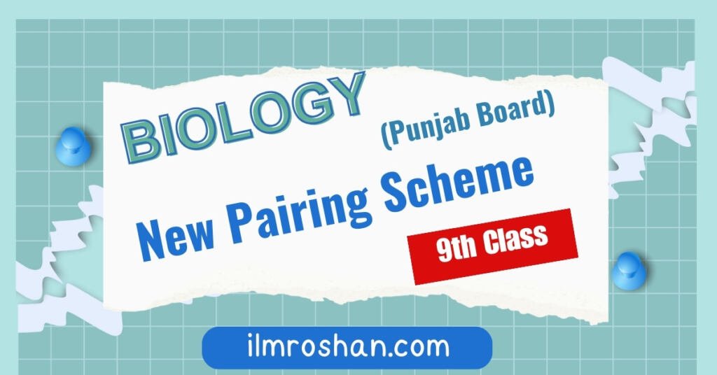 New 9th Class Biology Pairing Scheme 2025 all Punjab Board New 9th Class Biology Pairing Scheme 2025 all Punjab Board